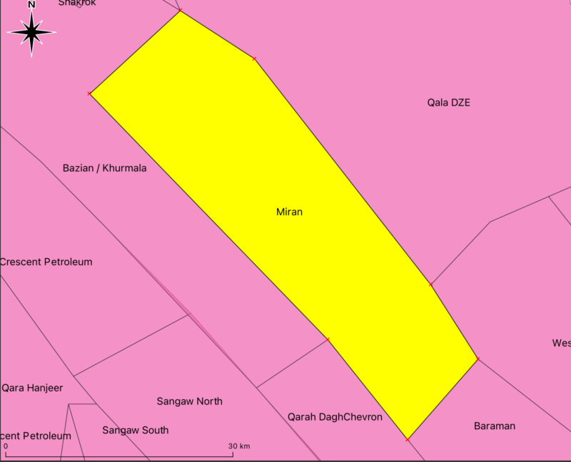 Iraqi Kurdistan Miran License - Farmout Angel